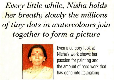 NISHA JAISWAL, PAINTING PERFECTION